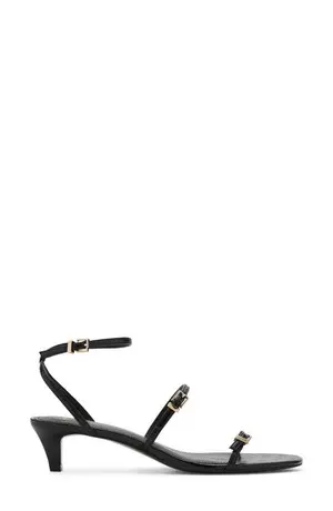 Mango Strappy Kitten Heel Sandal