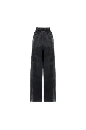 PCFG Pure Cotton Free Heaven Acid Wash Sweatpant - Black