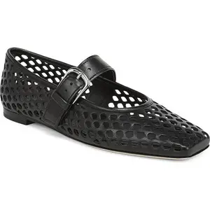 Perforated Mary Jane Flats