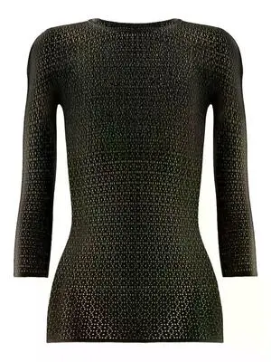 Wolford Net Long Sleeve Top - Black