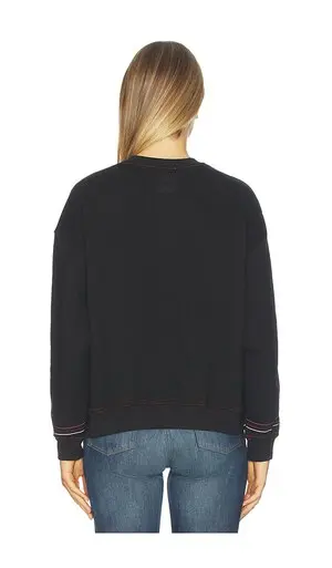 NEVER FULLY DRESSED Cowboy Boot Embroidered Sweatshirt