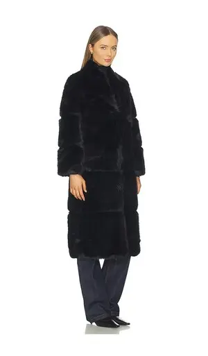 Apparis Sylke Sable Coat - Black