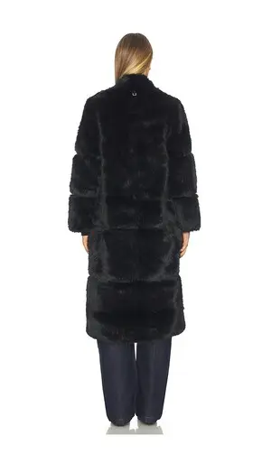 Apparis Sylke Sable Coat - Black