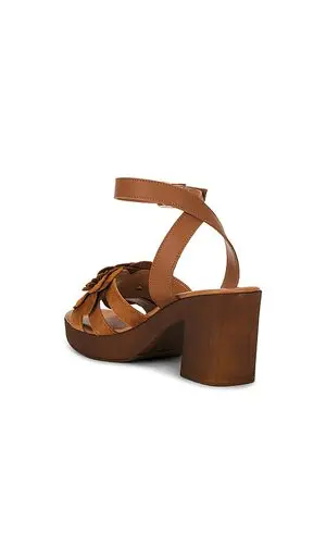 Seychelles Chasing Sunsets Suede Platform Sandals With Wooden Midsole