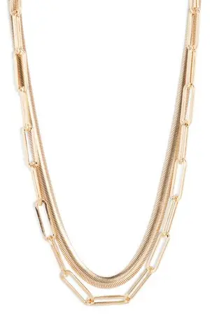 Nordstrom Layered Chain Necklace - Gold