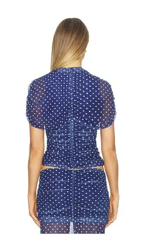 Amanda Uprichard Evianna Top - Navy