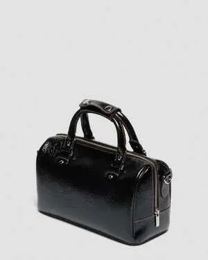 Dr. Martens Top Handle Distressed Patent Leather Bag - Black