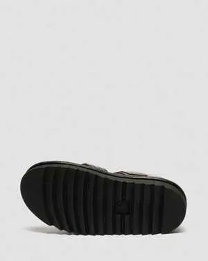Dr. Martens Voss Ii Distressed Patent Leather Sandals