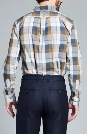 Billy Reid Tuscumbia Bold Plaid Button-down Shirt