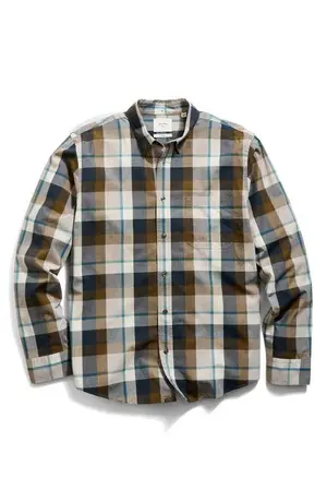 Billy Reid Tuscumbia Bold Plaid Button-down Shirt