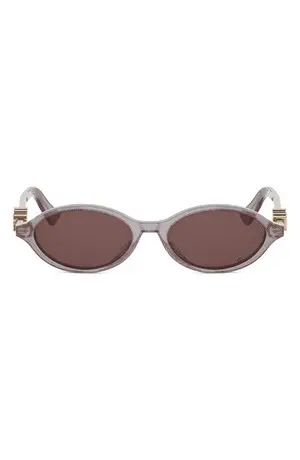 Dior Treasure R1i 51mm Oval Sunglasses - Grey/other/brown