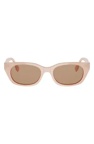 Fendi Forever Cat Eye Sunglasses - Shiny Pink/brown