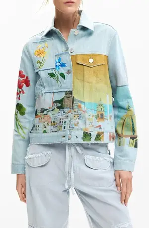 Desigual Amalfi Denim Trucker Jacket
