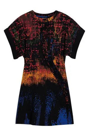 Desigual Printed T-shirt Minidress