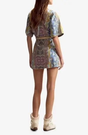 Desigual Printed Denim Minidress