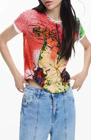 Desigual Beetle Cotton Graphic T-shirt