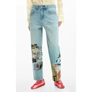 Desigual Medium Wash Jeans For Women