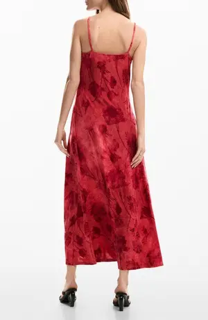 Desigual Printed Midi Slipdress