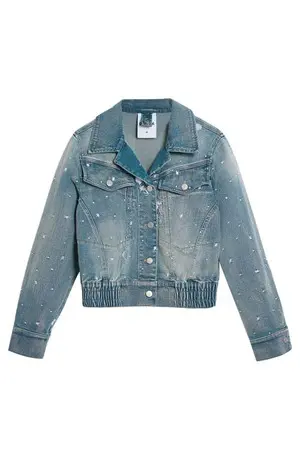 Desigual Embroidered Denim Trucker Jacket
