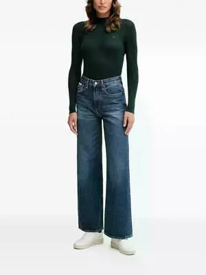 Lacoste Ribbed Long-sleeve Sweater - Green