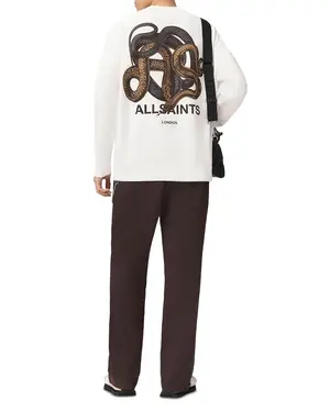 ALLSAINTS Reticulate Graphic Relaxed Long Sleeve Tee