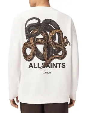 ALLSAINTS Reticulate Graphic Relaxed Long Sleeve Tee