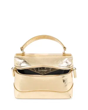 Sandro Tangolino Metallic Leather Bag - Gold