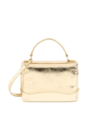 Sandro Tangolino Metallic Leather Bag - Gold