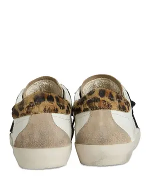 GOLDEN GOOSE Super Star Leather Low Top Sneakers - White/black