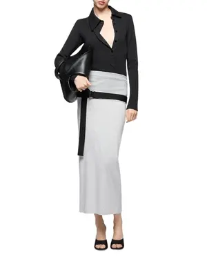 Attico Long Sleeve Top - Black