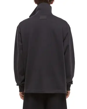 Helmut Lang Quarter Zip Sweatshirt - Vintage Black
