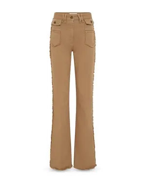 Gerard Darel Anna Fray Trim Flared Pants