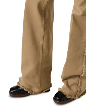 Gerard Darel Anna Fray Trim Flared Pants