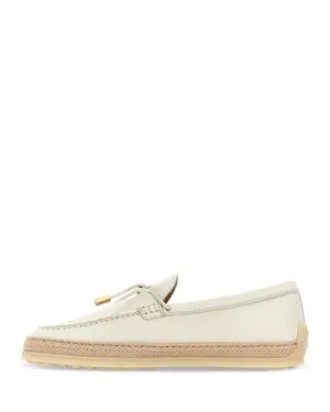 TOD'S Leather Espadrille Loafer