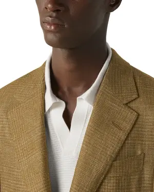 Zegna Cashmere, Linen And Silk Cardigan Jacket