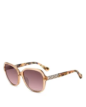 Kate Spade New York Eliza Round Sunglasses - Gold Beige
