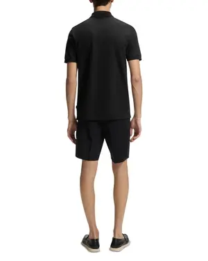 BOSS H Paras Quarter Zip Polo Shirt - Black