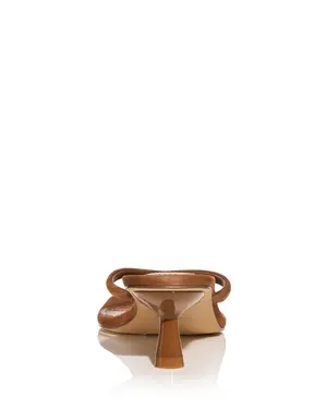 Aqua Ebony Thong Sandals - Chestnut Suede