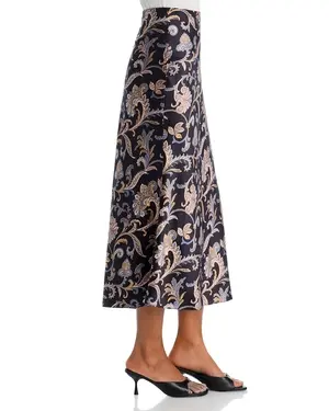 Veronica Beard Clover Printed Skirt