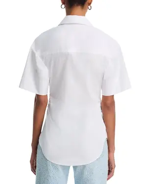 Veronica Beard Devra Short Sleeve Top - White