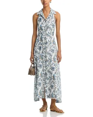 Veronica Beard Mackey Printed Maxi Dress - Dove Multi
