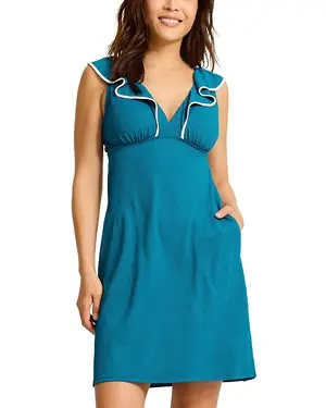 Tommy Bahama Island Cays Cabana Swim Dress - Topaz Teal