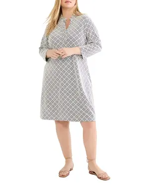 NIC+ZOE Diamond Etching Shift Dress