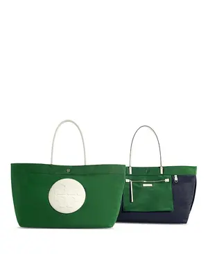 Tory Burch Ella Twist Reversible Tote - Basil
