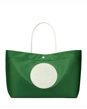 Tory Burch Ella Twist Reversible Tote - Basil