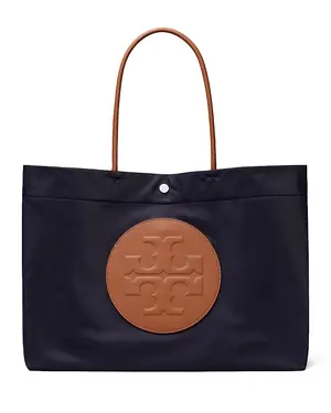 Tory Burch Ella Twist Reversible Tote - Navy