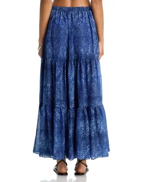 Kobi Halperin Nicole Tiered Maxi Skirt - Tide Multi