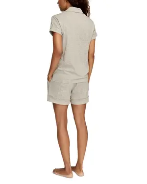 PETITE PLUME Pima Cotton Short Pajama Set - Green