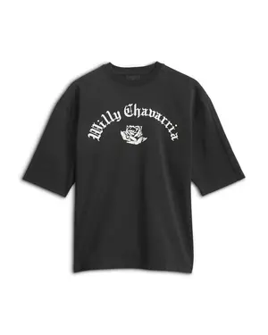 ADIDAS X WILLY CHAVARRIA Crewneck Logo T-shirt