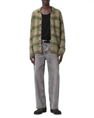 ALLSAINTS Adler Plaid Cardigan
